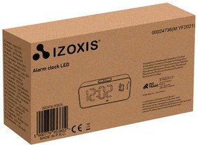 Budík - LED hodiny Izoxis 24736