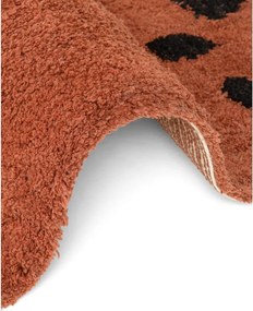 Hnědý pratelný/ručně tkaný bavlněný dětský koberec 120x149 cm Snuggle Berry – Hanse Home