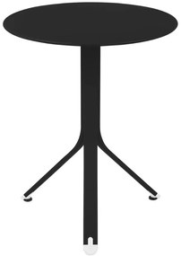 OnaDnes -20% Černý kovový stůl Fermob Rest'O Ø 60 cm