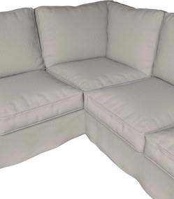 Potah na pohovku IKEA  Ektorp rohová barva béžová látka pletený vzor