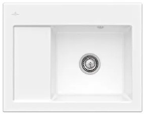 Villeroy & Boch Subway 45 - Keramický dřez 65x51 cm, CeramicPlus, Stone White 331301RW