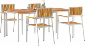 Zahradní jídelní sada 5 ks 180 x 90 x 75 cm 3334793