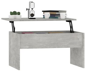 Konferenční stolek betonově šedý 80 x 50,5 x 41,5 cm kompozit - Default Title