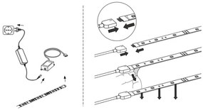 Eglo 32741 - LED RGB pásek 3m STRIPE-C LED-RGB/11,4W/230V
