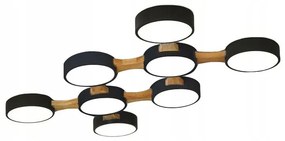 Toolight - LED stropní svítidlo APP210-3CPR, černá-hnědá, OSW-08467