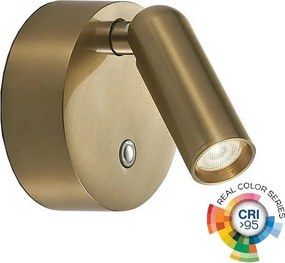 Ideal Lux - LED Stm nabíjecí nástěnné bodové svítidlo BEAN LED/3W/5V CRI95 mosaz