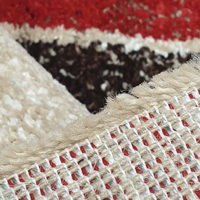 Spoltex, Kusový koberec Florentina 613-64 beige/red, 80x150, béžová, obývací pokoj