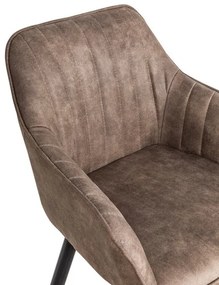 Designová barová židle Esmeralda vintage taupe