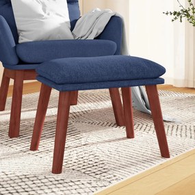 Podnožka modrá 45 x 29,5 x 35 cm textil 341461