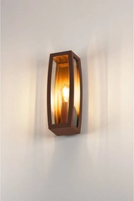 LA 230657 Venkovní svítidlo MERIDIAN BOX, rezavá barva, E27, max. 25 W, průsvitný plast - BIG WHITE (SLV)
