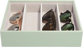 Krabice na brýle Stackers Classic se 4 přihrádkami šalvějově zelená