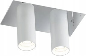 Lampa zapuštěné svítidlo nastavitelné, dvojitá, bílá, 2 trubice, reflektory Shilo