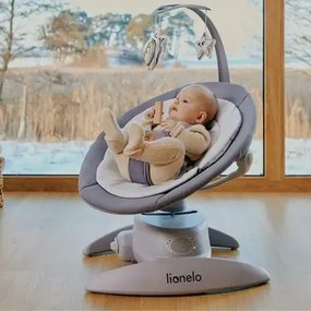 LIONELO Kojenecké lehátko Mell Grey Stone / od narození