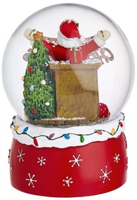 X-MAS Hudební skříňka Santa s girlandou