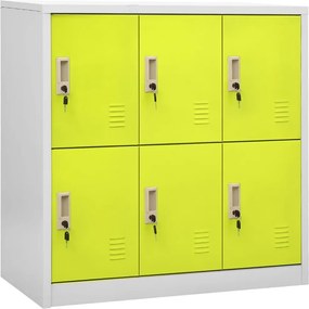 Uzamykatelné skříně 2 ks světle šedé a zelené 90x45x92,5cm ocel 3095234