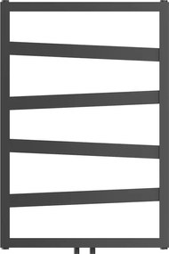 Mexen, Mexen Zoom dekorativní koupelnový radiátor 770 x 530 mm, 275 W, antracit - W130-0770-530-00-66