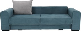 Extra prostorná pohovka, modrá / mentolová / světle šedá, Gilena BIG SOFA