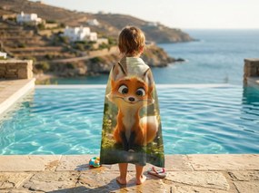 Rychleschnoucí plážová osuška VULPINA barevná 70 x 140 cm, 100% mikrovlákno