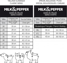 MILK&PEPPER Tričko pro psy Azumi Velikost: 26