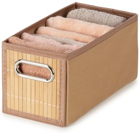 Bambusový úložný box v přírodní barvě 15x31x15 cm – Compactor