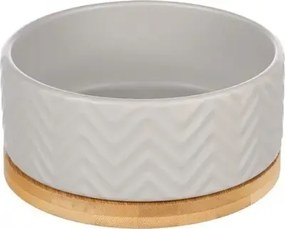 Flamingo Bianco Keramická miska pro psy šedá 990ml