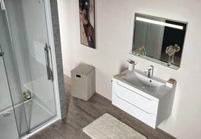 Sapho Sapho, Koupelnový set WAVE 80, bílá, KSET-047