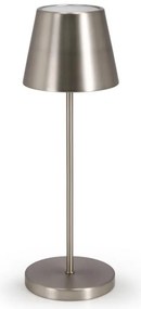 BIZZOTTO Zahradní stolní LED lampa ETNA 38 cm stříbrná 0827766