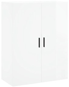 Skříň highboard lesklá bílá 69,5 x 34 x 180 cm kompozitní dřevo,  3195805