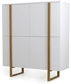 TENZO Komoda BIRKA bílá 135x118cm 9002814454