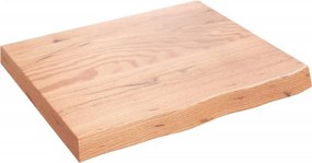 Koupelnová deska hnědá 60x50x(2-6) cm ošetřený masivní dřevo 3156109