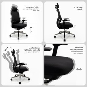Ergonomická kancelářská židle černá AXIS