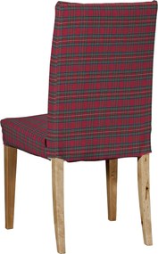 Potah na židli IKEA  Henriksdal, krátký barva červená látka vzorované