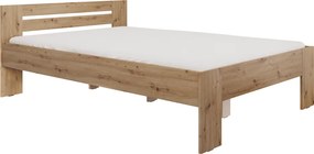 Postel, 140x200, dub artisan, BASIS