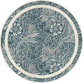 Koberec Kulatý z vinylu Odolná podložka s potiskem William Morris 150 x 150 cm