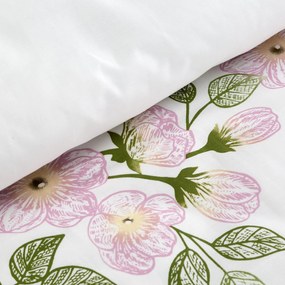 SATÉNOVÉ POVLEČENÍ NIKA44 200X220 CM, 2 KS 70X80 CM KVĚTY