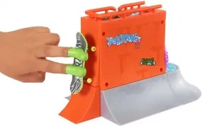 MATTEL HOT WHEELS Fingerboard skatepark / Rampa, fingerboard a boty /