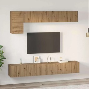 Sestava TV skříněk 5 ks Artisanový dub Kompozitní dřevo 3393197