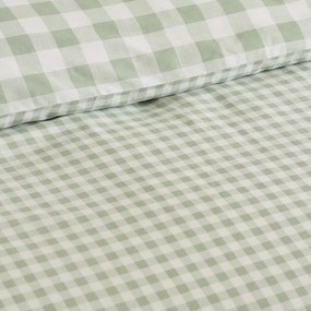 Zelené povlečení na jednolůžko 135x200 cm Bamford Gingham Check – Catherine Lansfield