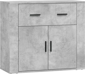 Příborníky 3 ks betonově šedé kompozitní dřevo 3185419