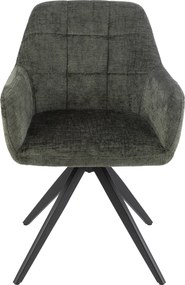 Zelená jídelní židle Louna - 56*58*85 cm