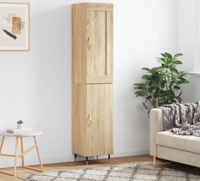 vidaXL Skříň highboard 34,5 x 34 x 180 cm kompozitní dřevo [3200120] Barva: dub sonoma