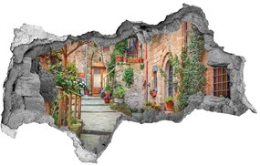 Wallmuralia Fototapeta díra na zeď Italské uličky 95x73 cm