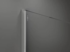 Mexen Kioto sprchová zástěna 140x200 cm 8 mm, chromový profil, sklo efekt zrcadla, 800-140-101-01-50