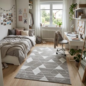 Angel Carpet, Kusový koberec Aurora 11 Grey, 120x170, šedá, kancelář
