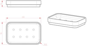 Aqualine, SEVENTY mýdlenka na postavení, tortora, 631152