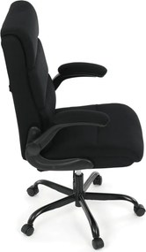 Kancelářské křeslo KA-K3104 BK, houpací mechanismus, černá látka (67 x 68) cm černá