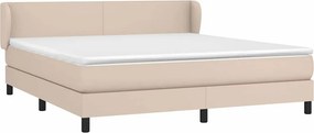 Box spring postel s matrací cappuccino 180 x 200 cm umělá kůže 3127210