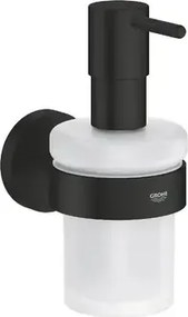 Grohe QuickFix Start - Dávkovač mýdla s držákem sklo/matná černá