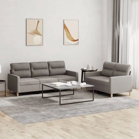2dílná sedací souprava s poduškami taupe textil 3201607