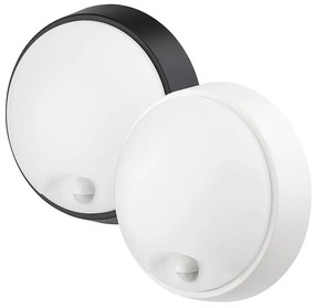 Solight LED venkovní osvětlení se senzorem a nastavitelnou CCT, 18W, 1800lm, 22cm, 2v1 - bílý a černý kryt